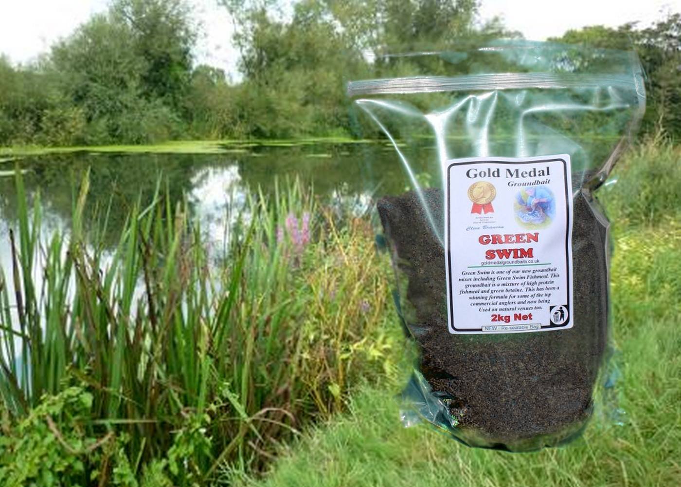 Green Swim Fishmeal – Gold Medal Groundbait